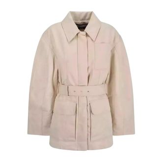 Jacquemus Beige Oversized Jacke mit Breitem G&uuml;rtel - - Jackets - Damen - Beige - S