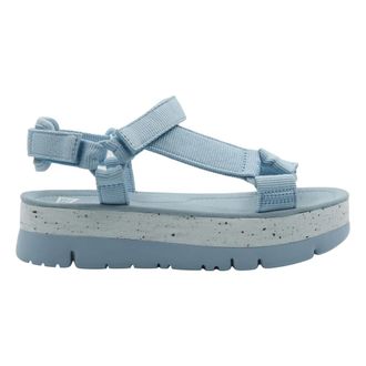 Camper Blaue Plateau-Sandalen mit Klettverschluss - - Shoes - Damen - Blau - 40 EU