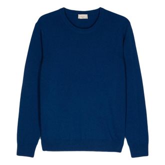 Altea Rundhals Pullover - - Knitwear - Herren - Blau - 3XL
