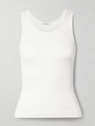 FFORME Pari Tanktop Aus Stretch-seiden-jersey - Wei&szlig;