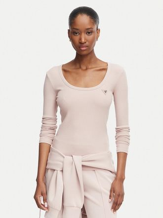 Guess Bluse V4BP07 K8RT2 Rosa Slim Fit