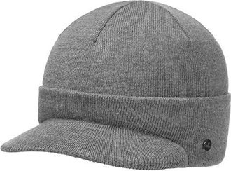 Lierys Bonnet Fine Merino en Tricot Femme/Homme - Made in Italy pour Homme avec visi&egrave;re d&eacute;contract&eacute; Revers, visi&egrave;re, Revers Hiver Automne-Hiver - Taille Uniq