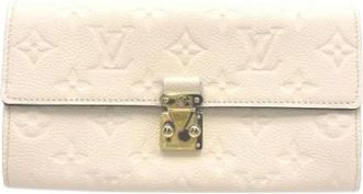 Louis Vuitton Portefeuille long (bi-pli) Pre-owned - Femme - Pre-owned - Beige - Taille: ONE Size