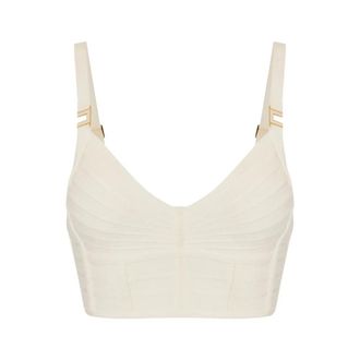 Elisabetta Franchi &Auml;rmelloses Top - - Tops - Damen - Wei&szlig; - L