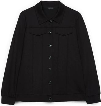 Fiorella Rubino Femme, Vestes, Noir, Taille: 42 FR Chemise Veste Sweat