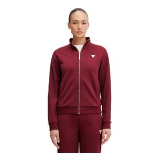 Guess Marlene Rei&szlig;verschluss-Sweatshirt - - Sweatshirts & Hoodies - Damen - Rot - XL