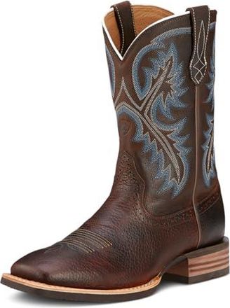 Ariat Bottes western Quickdraw pour homme, Marron huil&eacute; Rowdy, 38.5 EU