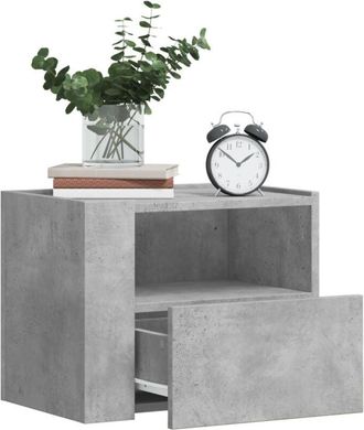vidaXL Wand-Nachttische 2 Stk. Betongrau 45x30x35 cm - Vidaxl