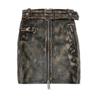 Gestuz Lederrock Gzrylee - - Skirts - Damen - Schwarzk - XS