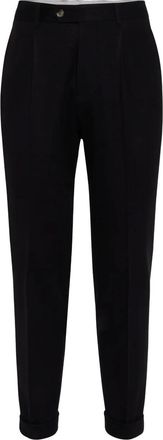 Brunello Cucinelli pantalon ample crop - Noir