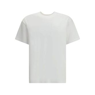 Givenchy Baumwoll-T-Shirt mit Ripsband-Patch - - Tops - Herren - Wei&szlig; - M