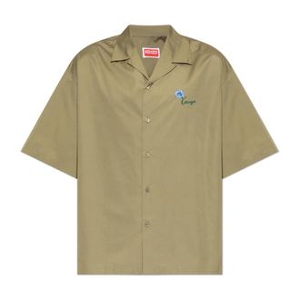 Kenzo Homme, Chemises, Vert, Taille: XL Chemise &agrave; manches courtes