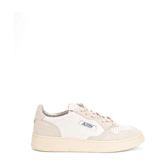 Autry Femme, Chaussures, Blanc, Taille: 39 EU Chaussures Blanches Plates avec &Eacute;toiles