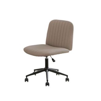 Generic Armloser B&uuml;rostuhl Mit Drehbarem Rad, Home-Office-Schminkstuhl, H&ouml;henverstellbar, Kann 100 Kg for Das Home-Office Tragen(Color2)