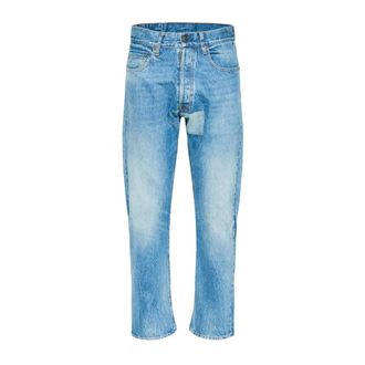 Maison Margiela Blaue Jeans f&uuml;r Stilvolle Freizeitkleidung - - Jeans - Herren - Blau - W31