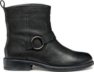 Geox Damen D CATRIA Ankle Boot, Black, 36.5 EU