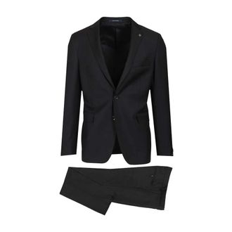 Tagliatore Einreihiger Zweiknopf-Anzug - - Suits - Herren - Blau - S