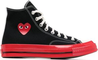 Comme Des Gar&ccedil;ons Homme, Chaussures, Noir, Taille: 38 EU Red Sole Chuck Taylor 70 Hi Top