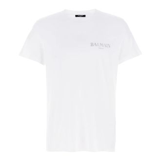 Balmain Baumwoll-T-Shirt - - Tops - Herren - Wei&szlig; - M