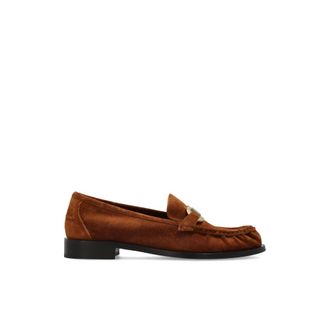 Ferragamo Femme, Chaussures, Brun, Taille: 35 1/2 EU Mocassins Maryan en Daim