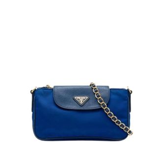 Prada Sac bandouli&egrave;re vintage Pre-owned - Femme - Pre-owned - Bleu - Taille: ONE Size