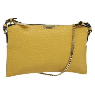 Burberry Pre-owned Leder Schultertasche - - Pre-owned - Damen - Gelb - ONE SIZE