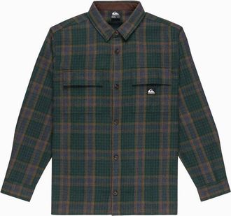 Quiksilver Yankee - Langärmliges Hemd in Trekking-Grün mit Schottenkaromuster