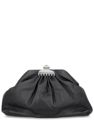 Marc Jacobs Lamb Leather Clutch - Black