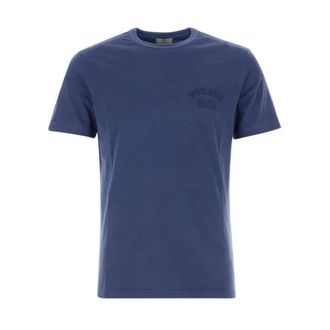 Woolrich Blau Klassisches Crew Neck Tee - - Tops - Herren - Blau - S