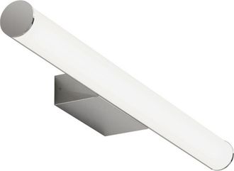 Sulion Applique Murale Caspio LED 12W, Chrome/Blanc, 600 mm, IP44, Temp&eacute;rature de Couleur R&eacute;glable, Diffuseur Acrylique Opal, Lumi&egrave;re Fonctionnelle pour