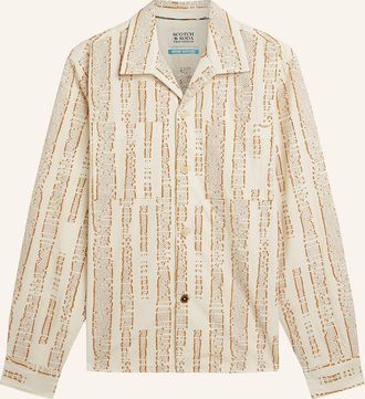 Scotch & Soda Hemd Relaxed Fit beige