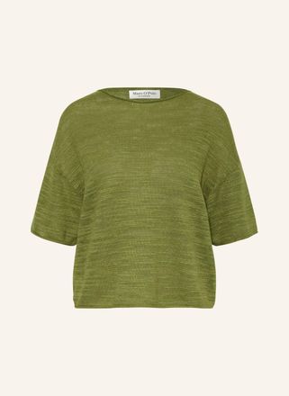 Marc O'Polo Marc Opolo Pullover Mit Leinen Und 3/4-Arm gruen
