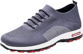 Generic Chaussures de course respirantes pour homme - Chaussures de marche l&eacute;g&egrave;res - Amortissantes - Semelle souple - Chaussures dext&eacute;rieur avec lacets - Chau