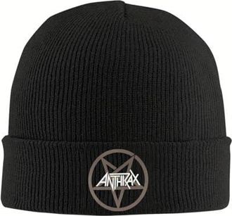 Generic Chapeau pour Hommes, Cadeau 2025 Nouveau Groupe dAnthrax avec Casquettes tricot&eacute;es pour Hommes Tuque dHiver en Acrylique en Acrylique pour Casquette M