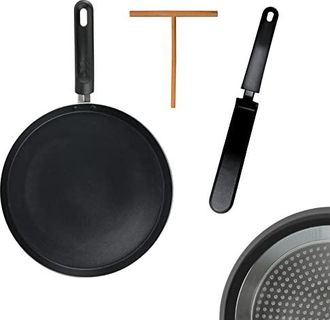 F.lli Campagnolo LILY COOK, KC2447, Crêpière Induction 26 cm, Poêle en Aluminium, Surface Antiadhésive, Poignée Ergonomique, Cuisson Rapide et Uniforme, Design Élégant