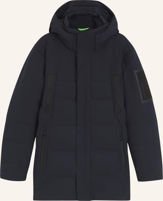 HUGO BOSS Jacke Ow_Block-X Parka Regular Fit blau