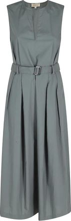 Woolrich Femme, Robes, Vert, Taille: 36 FR Robe Longue Ceintur&eacute;e