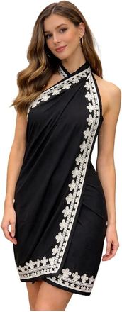 Saint Barth Femme, Maillots de bain, Noir, Taille: ONE Size Thaiti Pareo