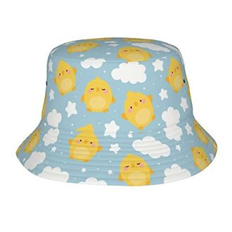 Generic Anti-UV Chapeau de Plage Poulets Mignons Chapeaux de Soleil de Plage Pliable Bobs Homme pour Chasse pêche Été