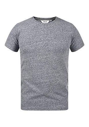 Solid Alarico T-Shirt &Agrave; Manches Courtes Imprim&eacute; Chemise pour Homme avec Encolure Rond avec Imprim&eacute;, Taille:XXL, Couleur:Insignia Blue Melange (8991)
