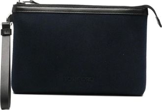 Tom Ford Homme, Sacs, Bleu, Taille: ONE Size Bum Bag