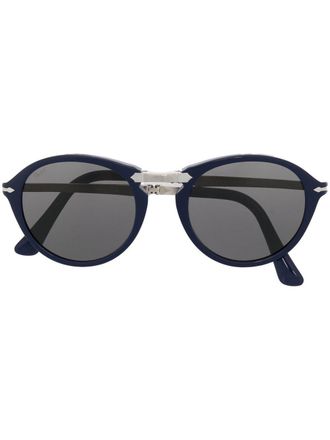 Persol lunettes de soleil &agrave; design repliable - Bleu