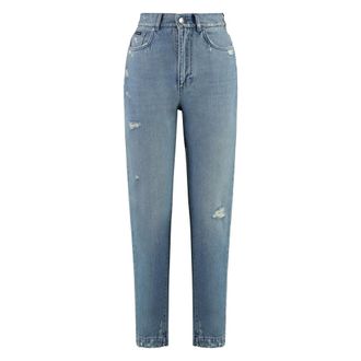 Dolce & Gabbana Femme, Jeans, Bleu, Taille: 38 FR Jean droit 5 poches