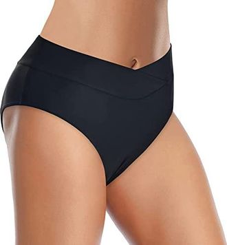 Generic Maillot de Bain Menstruel Femme Bas de Bikini Femme Short de Bain Anti-Fuite Menstruation Culotte Menstruelle Flux Abondant Bas De Bikini