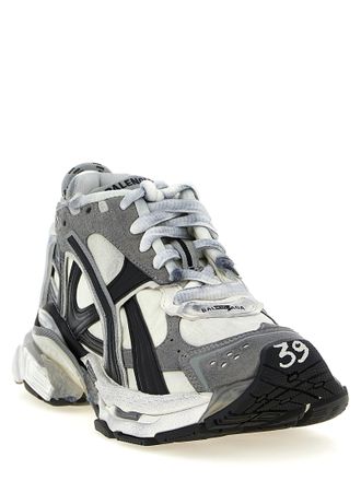 Balenciaga Womens Gray Polyethylene Athletic Sneakers