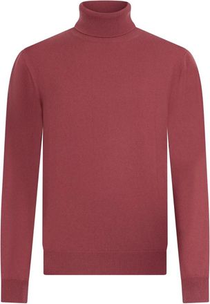 Malo Homme, Pulls, Rouge, Taille: M Pull Col Roul&eacute; en Cachemire