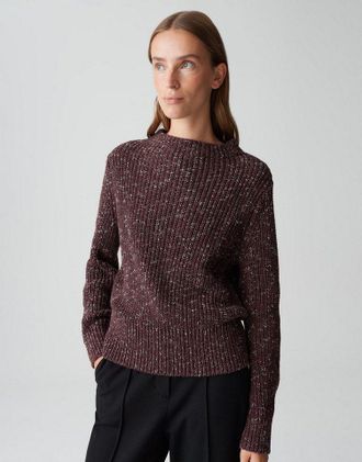 OPUS Strickpullover PULINKA mit Moulin&eacute; Effekt Fledermaus&auml;rmel in 3/4 L&auml;nge, extrem weicher Griff