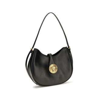 Versace Womens Black Calf Leather Bos Taurus Shoulder Bag