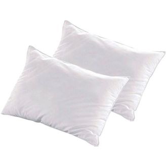 Les Tendances Oreiller pour h&ocirc;tel 5 &eacute;toiles 45x70 cm percale blanc Palace - Lot de 2