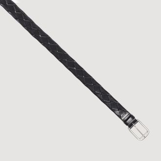 Sandro Ceinture tress&eacute;e en cuir